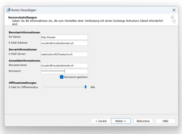 Configurer Exchange ActiveSync (EAS) - FireStorm ISP